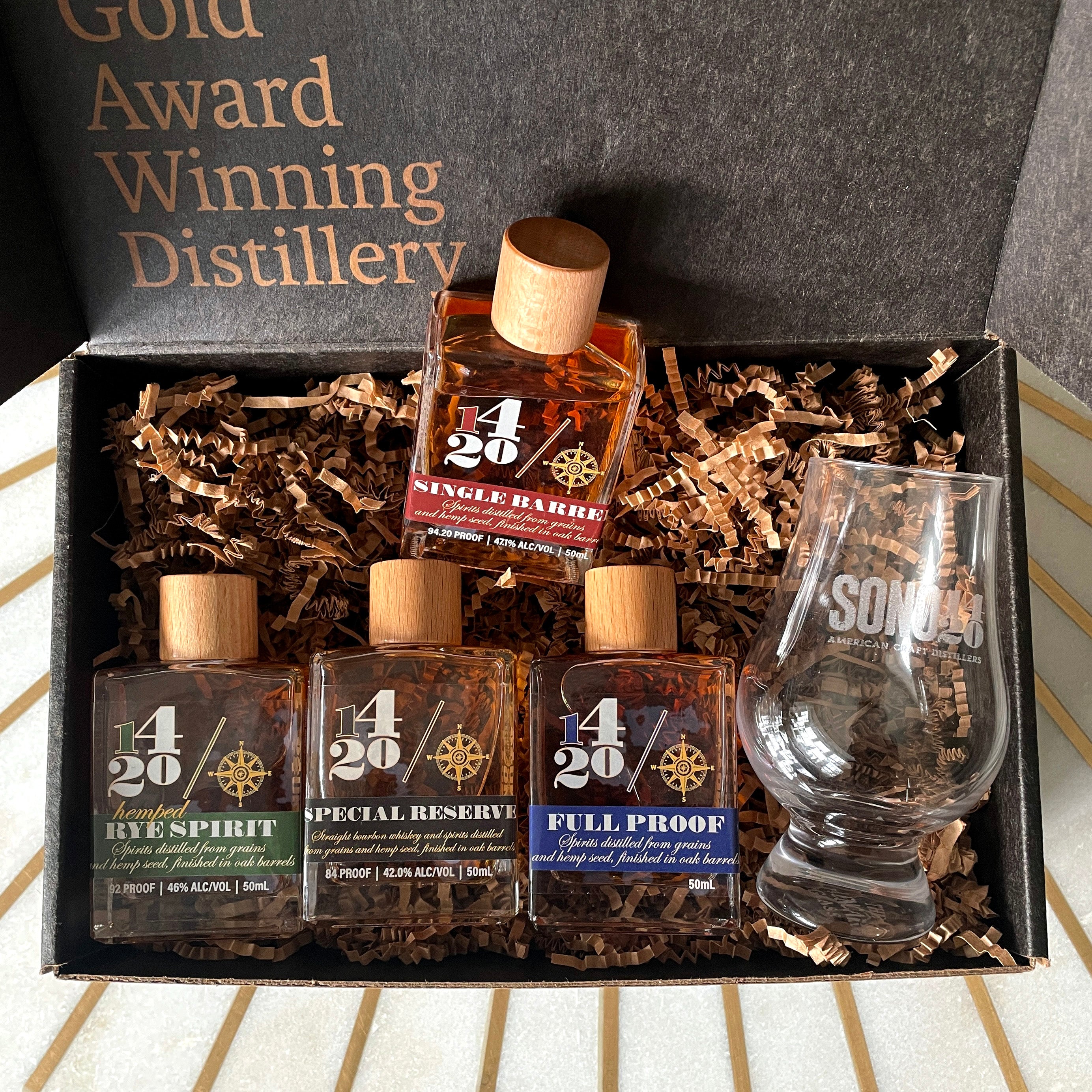 1420 Flagship Whiskey Sampler Box | SoNo 1420 Spirits